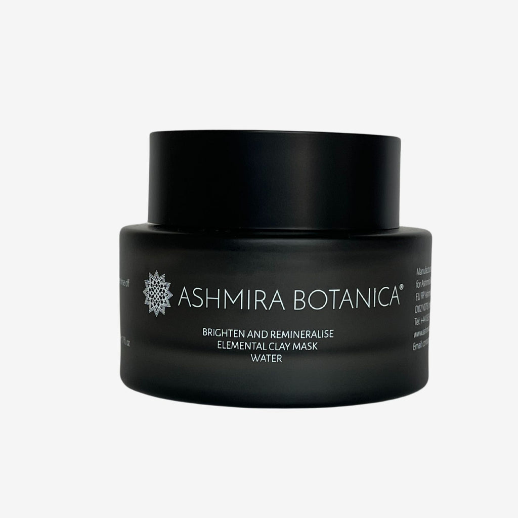 Brighten and Remineralise Elemental Clay Mask: Water 50g – Ashmira Botanica